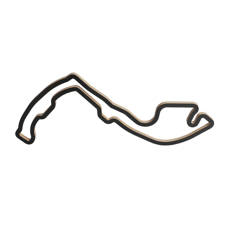 Circuit Monaco - Sculpture Murale en Bois (90 cm) Race Track Decor | En ...